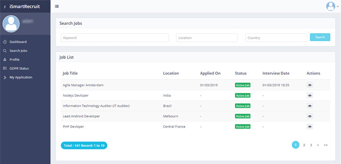 Advanced Candidate Self Service Portal - iSmartRecruit
